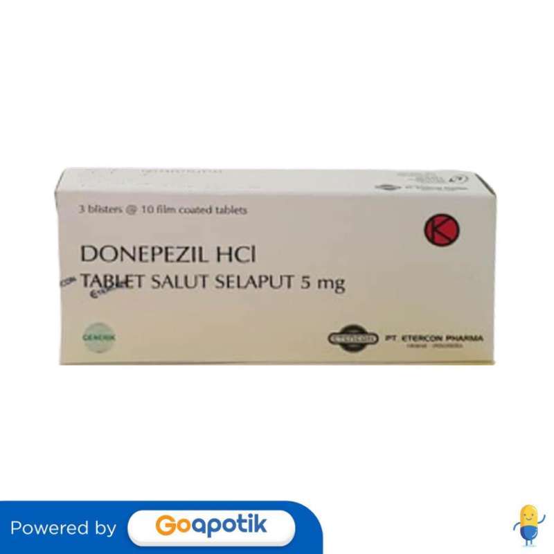 Jual Donepezil Hcl Etercon 5 Mg Box 30 Tablet Di Seller Apotek Yasa ...
