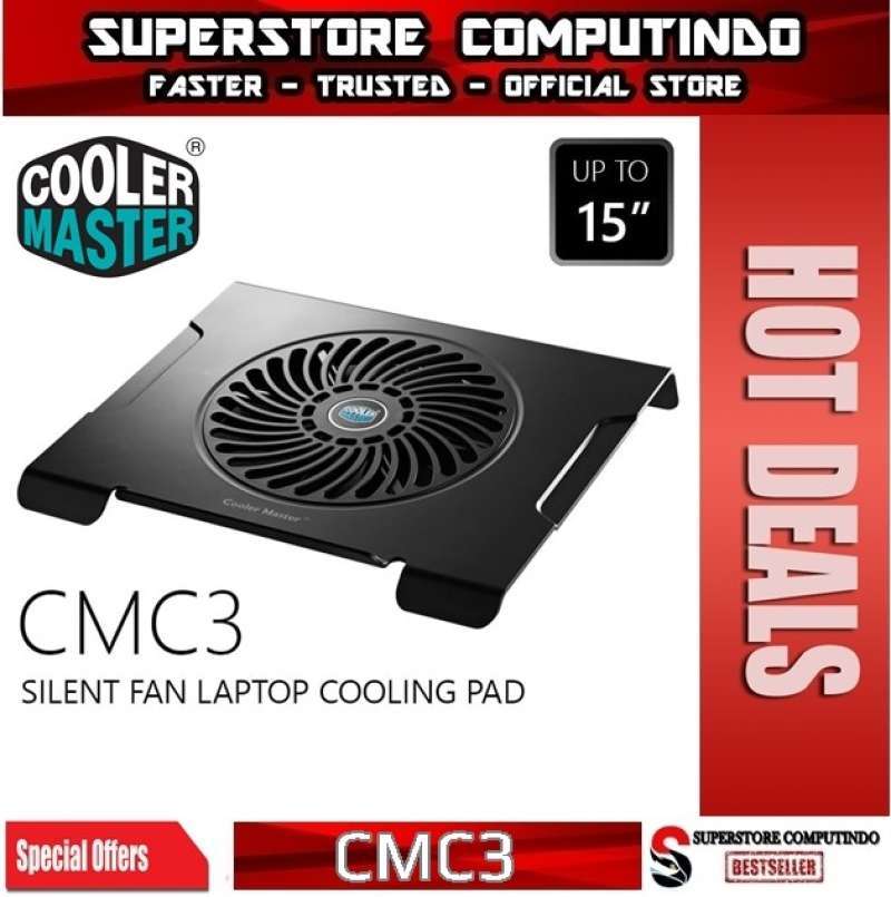 Promo Cooler Master Notepal CMC3 - Silent Fan Cooling Pad - Best Seller ...