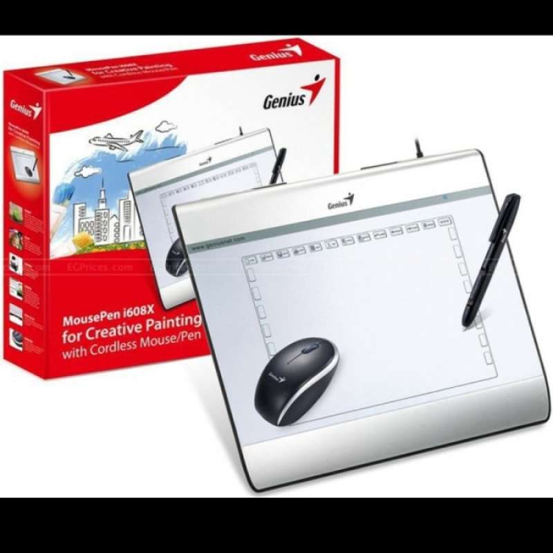 Promo GENIUS TABLET PEN 8 x 6 i608 graphic tablet 6x8 Diskon 23% di ...