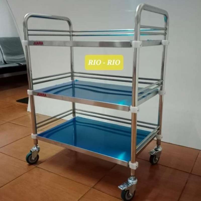 Promo Troli Instrumen /troli Makan/ Troli 2tingkat / Food Trolley ...