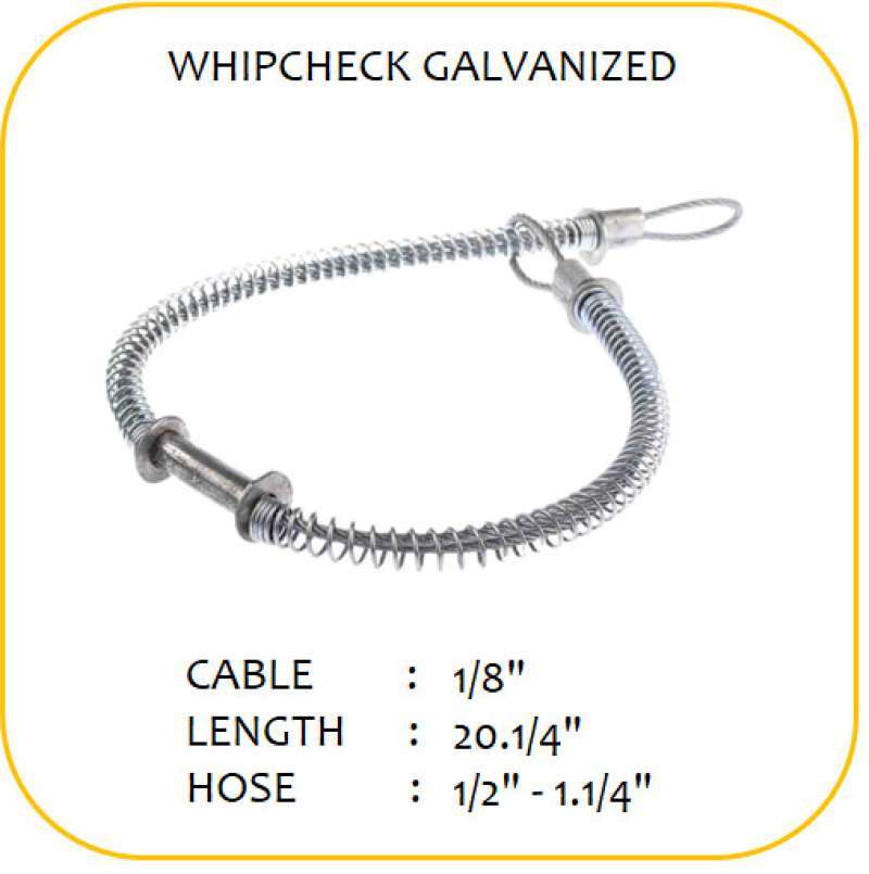 Promo WHIPCHECK GALVANIZED 1/8 X 20.1/4 ( WB1 SAFETY HOSE WHIP CHECK ...