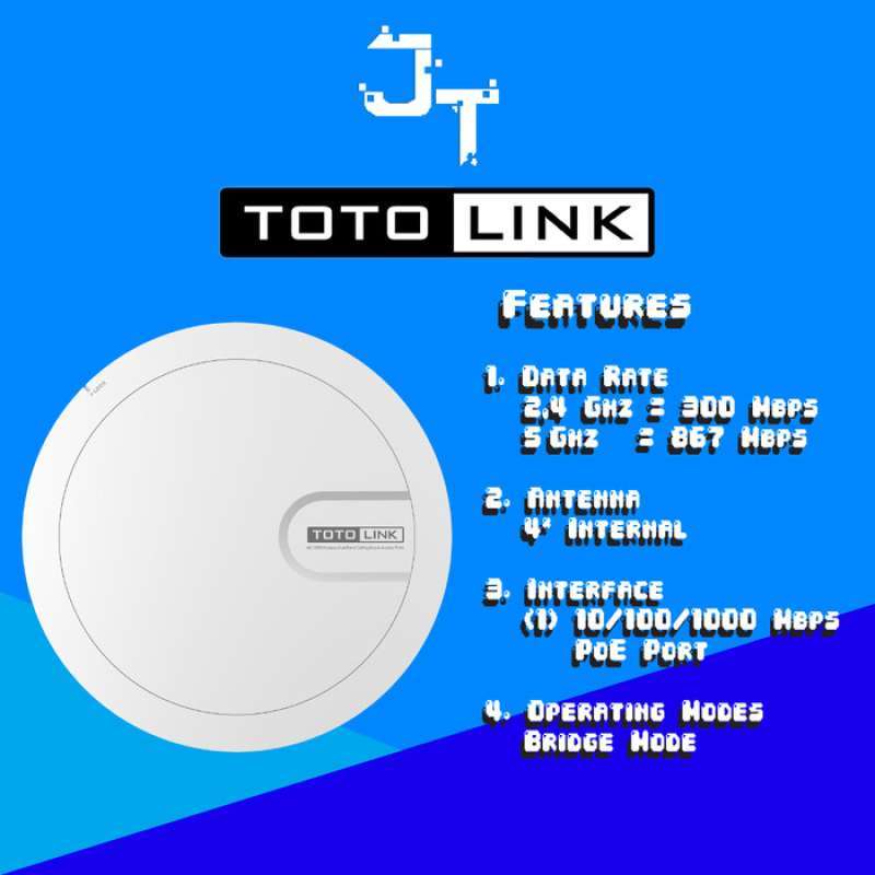 Jual Totolink Ca1200-poe Ac1200 Ceiling Dual Band Wireless Access Point Di Seller Caeraa Shop ...