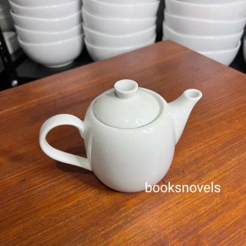 Promo Teko Teh Chinese Teapot Keramik Putih Porcelain Kecil Tea Pot ...