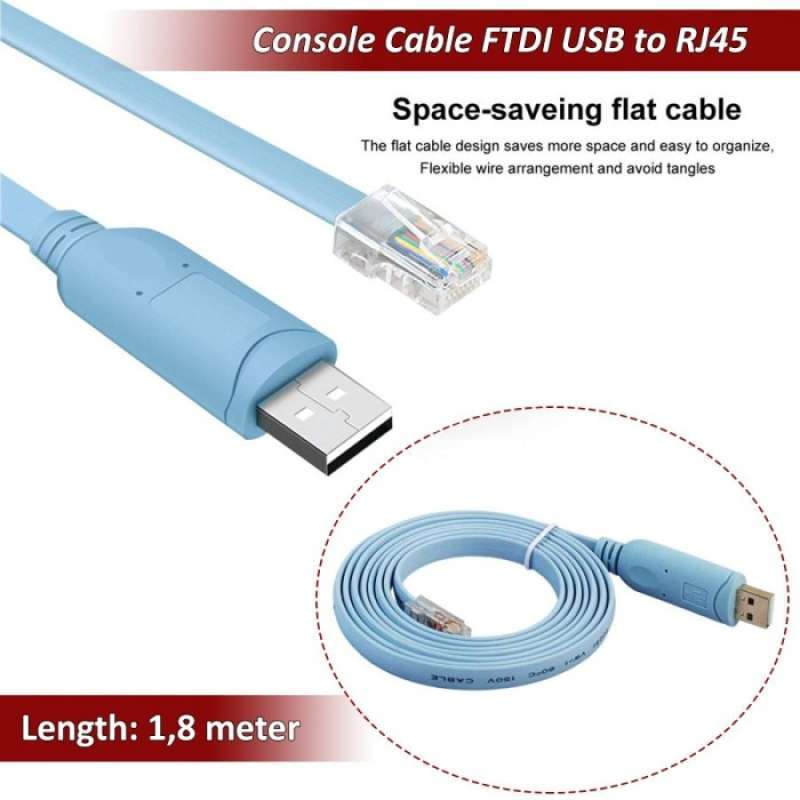 Promo Kabel Console Usb To Lan Rj45 1.8 Meter High Quality Diskon 23% ...