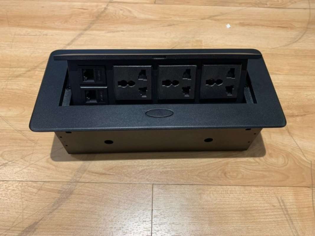 Promo Grommet Meja Kantor Hitam Pop Up Lantai Rj45 Rg 45 Cat6 Lan ...