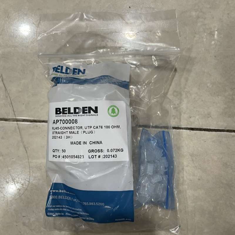 Promo Belden Rj45 Connector Cat6 Diskon 23% Di Seller Primastore ...