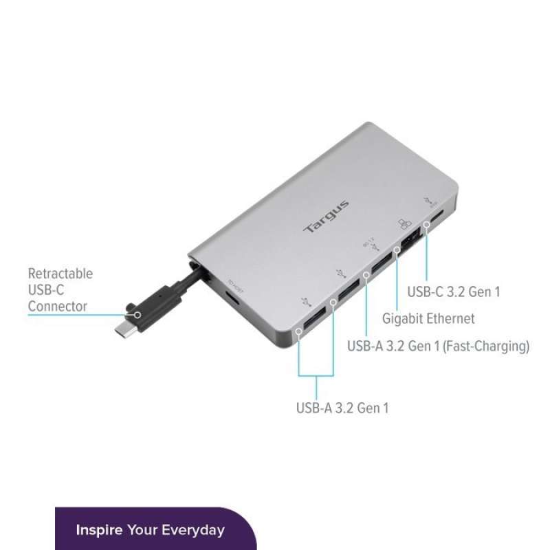 Promo Targus Aca951Ap Usb-C Multi-Port Hub With Ethernet Adapter And ...