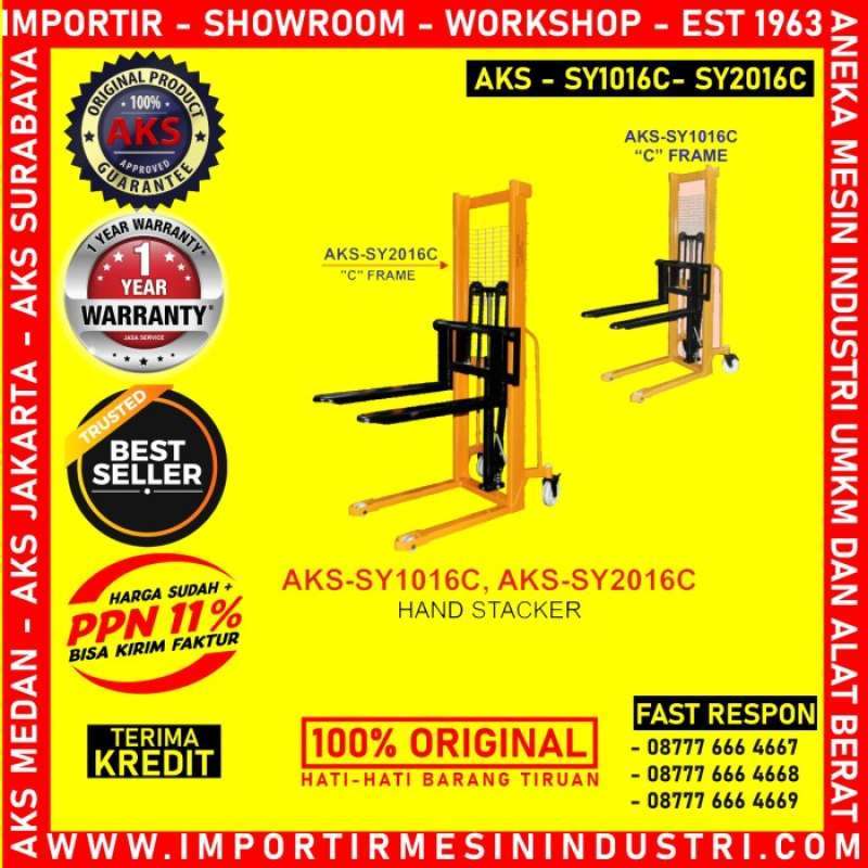 Promo Alat Angkat Barang Hand Stacker Lift Forklift 1 ton x 1,6 m - C ...