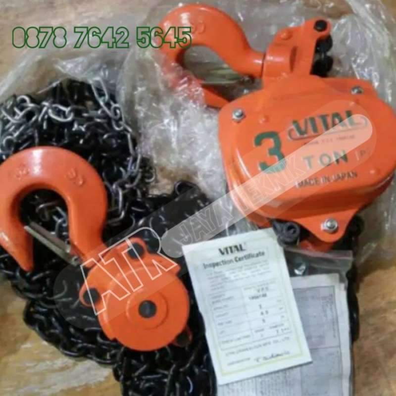 Promo Chain Block VITAL 3 Ton x 10 Meter - Takel Hand Manual Chain ...