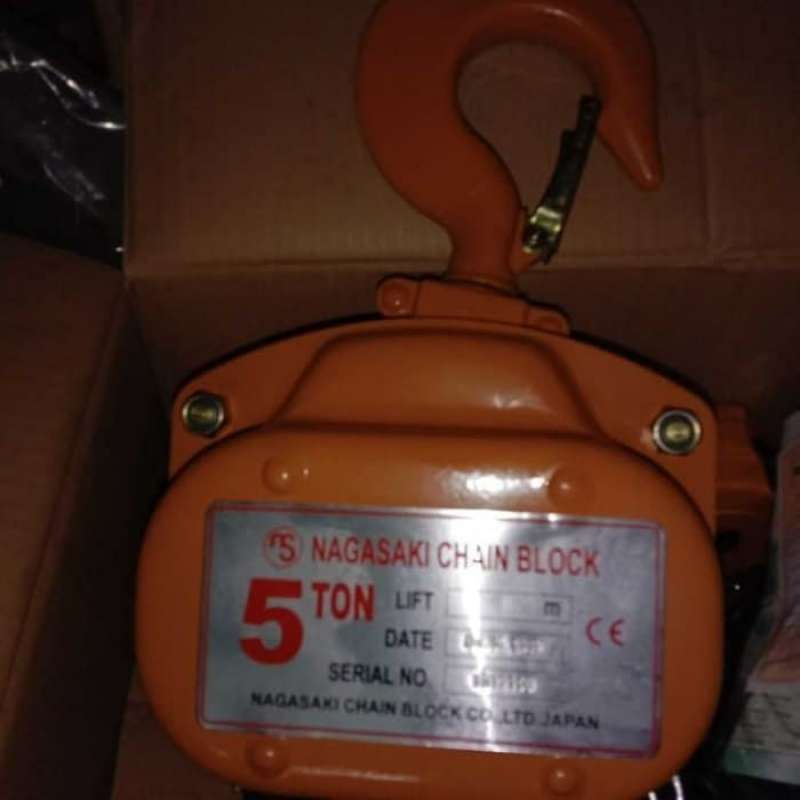 Promo (GJT) Chain block takel manual NAGASAKI 5 TON x 20 mtr Diskon 23% ...