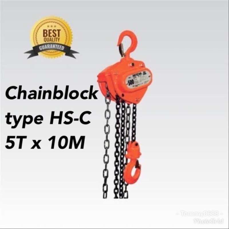 Promo CHAIN BLOCK HSC 5T x 10M TAKEL TIPE HS-C 5 TON x 10 METER Diskon ...