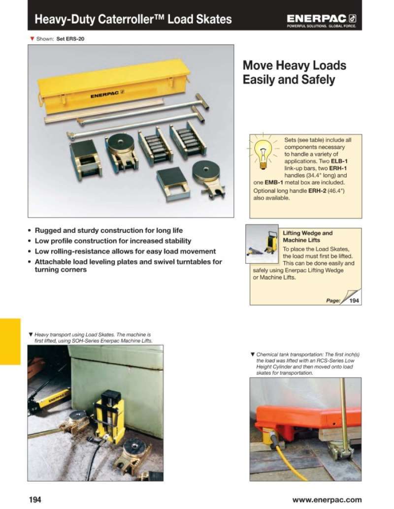 Jual Er30, 30 Ton Heavy-duty Caterroller Skid Roller Enerpac Di Seller ...