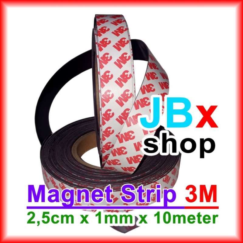 Promo Magnet Lembaran Strip 3M. Panjang 10 Meter X 25Mm X 1Mm (Pxlxt) Diskon 27% di Seller Kuniy ...
