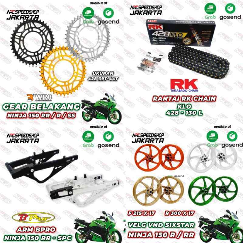 Promo Paket Set Ninja 150 Rr Gear Wr3 - Arm Bpro - Velg Vnd Six Star ...