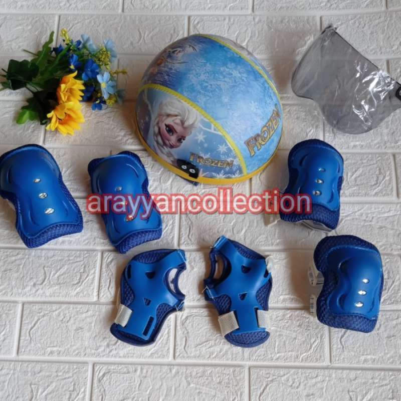 Promo helm sepeda / sepatu roda anak + pelindung siku dan lutut Diskon ...