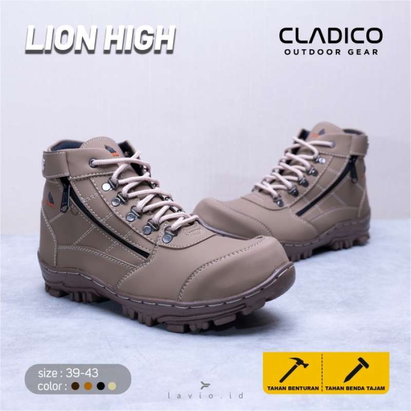 Promo Sepatu Safety Keren Outdoor Safty Proyek Kerja Cladico Lion High ...