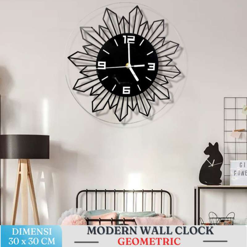 Promo Jam Dinding Quartz Minimalis Modern Dekorasi Ruang Tamu Rumah ...