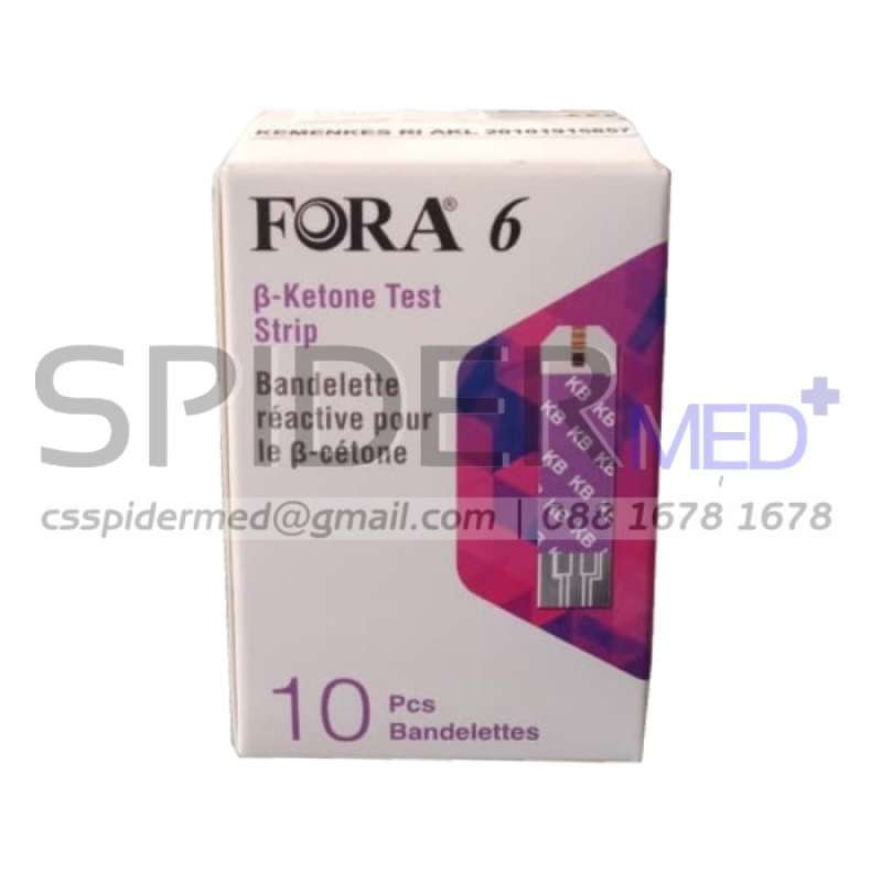 Promo Fora 6 Plus Test Strip Ketone Isi 10 Pcs / Strip Tes Keton Fora6 ...