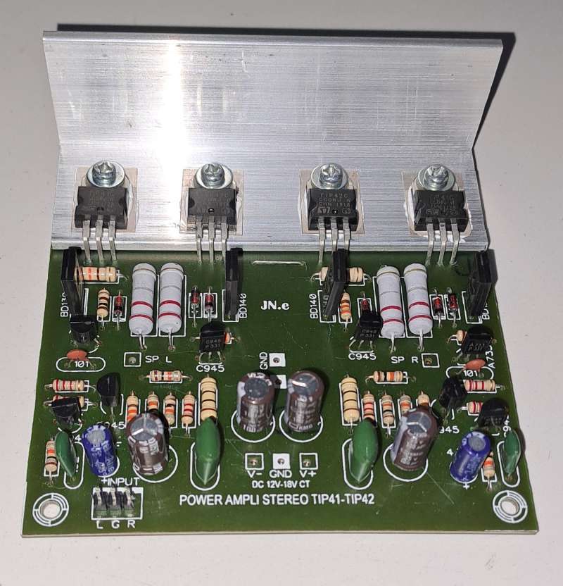 Jual Kit Power Ampli Stereo Tip41 Tip42 Di Seller Jn Electronic ...