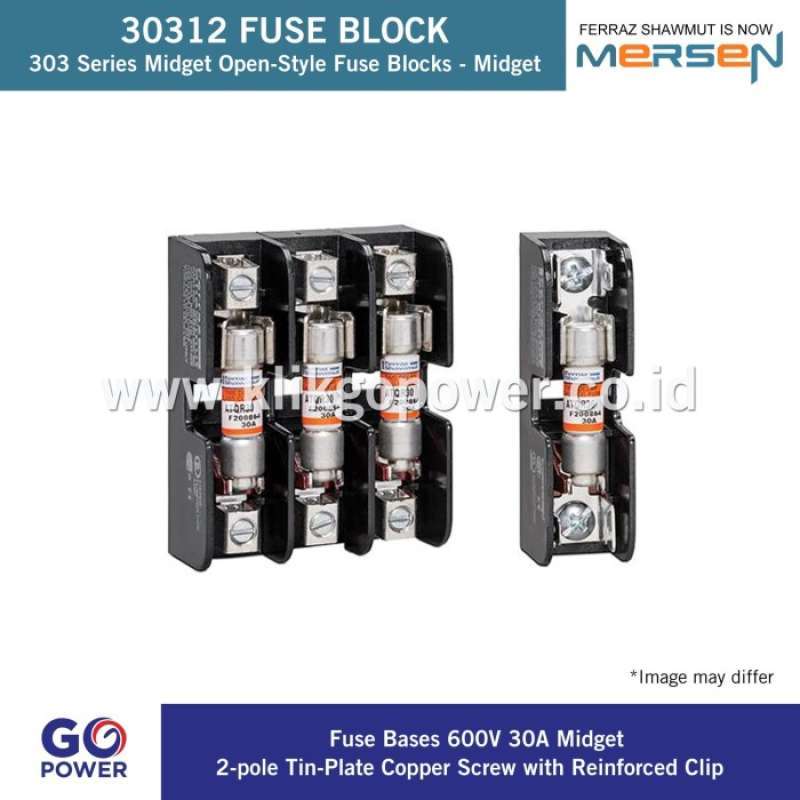 Promo FUSE BLOCK MERSEN (FERRAZ SHAWMUT) 600V 30A 2-POLE CLASS MIDGET 30312 Diskon 23% di Seller ...