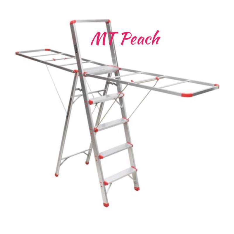 Promo Krisbow Tangga Aluminium Fungsi Jemuran 5 Step Ladder Drying Rack ...