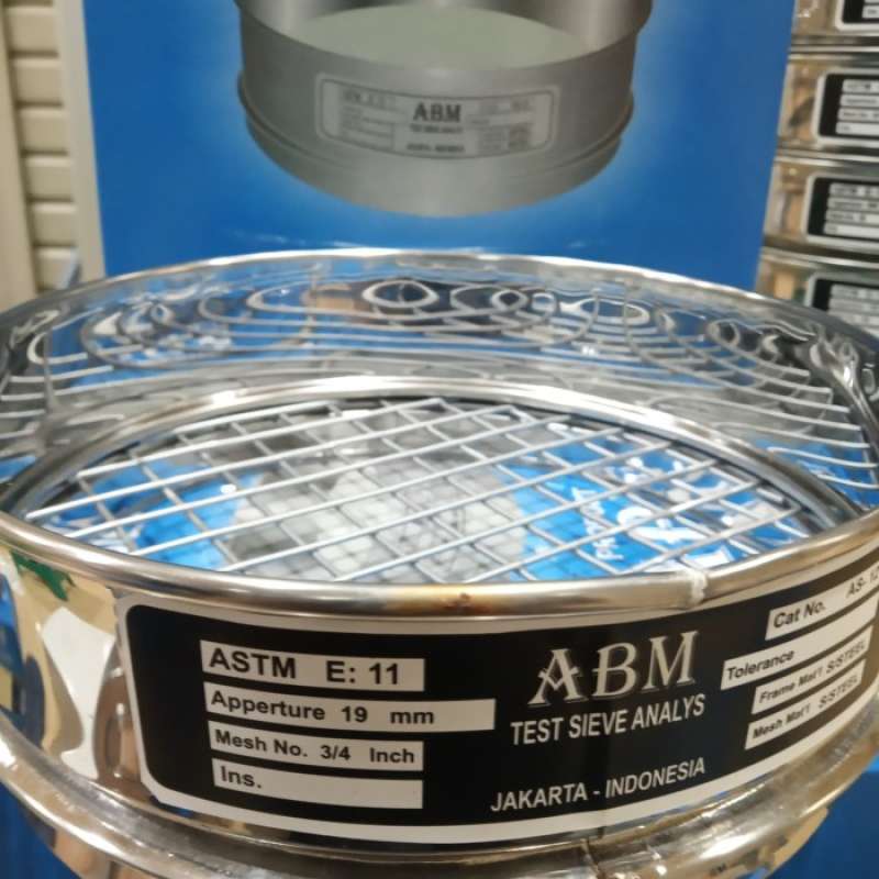 Promo Ayak Alat Test Seive Mesh Uk 3/4 Inchi Merk Abm Diskon 17% di ...
