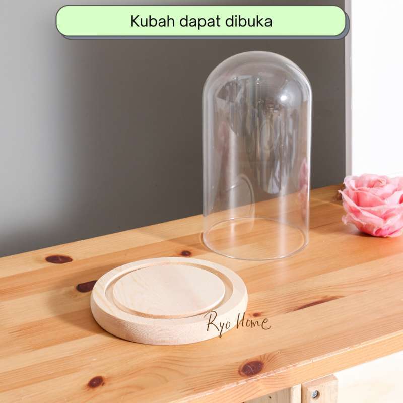 Jual Ryo Home - Bevan Display Glass Dome Dengan Handle Led Lights ...