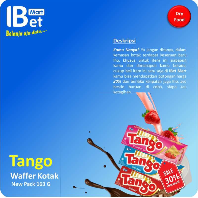 Promo Tango Waffer Kotak New Pack 163 G Diskon 30% Di Seller Ibet Mart ...
