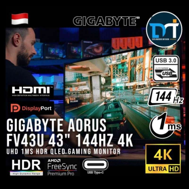 Promo Gigabyte Aorus FV43U EK 43 Inch - UHD 4K 144hz 1ms DP Gaming ...