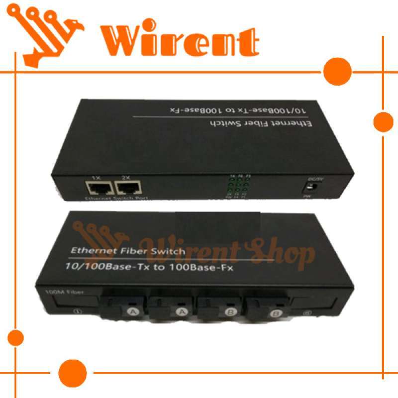 Promo Media Converter Ethernet Fiber Switch 4 Fo Sc To 2 Lan 10/100 Diskon 23% Di Seller Carima ...