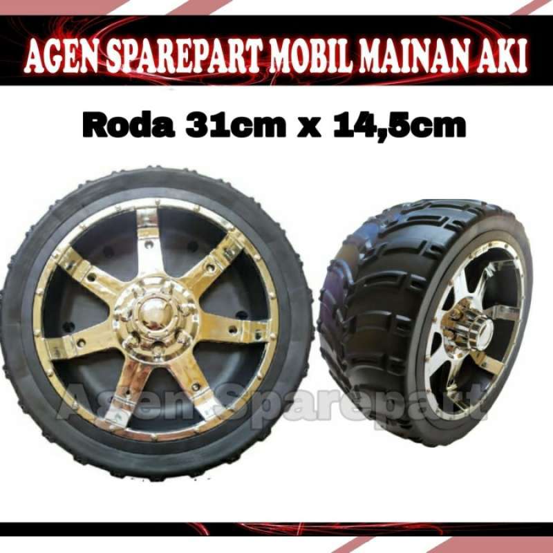 Promo Ban Roda Mobil/motor Mainan Aki Bahan Karet Anak Diameter 31cm X ...