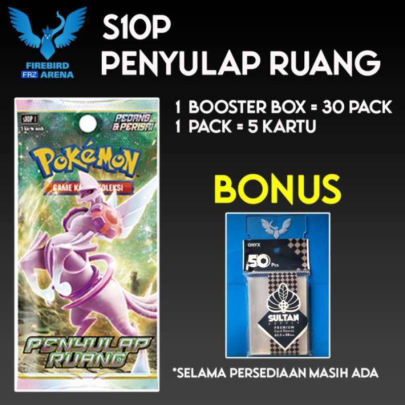 Promo [Pokemon TCG Indonesia] Booster Box S10P Penyulap Ruang + Bonus Diskon 23% di Seller ...