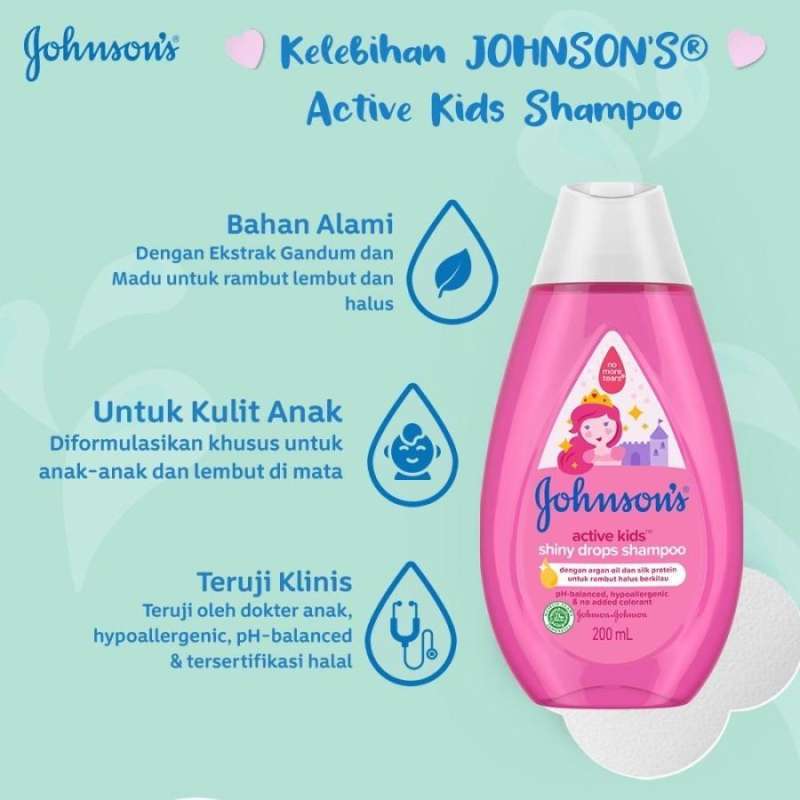 Jual Johnson's Active Kids Shiny Drops Shampoo 200 Ml Di Seller Lavie ...