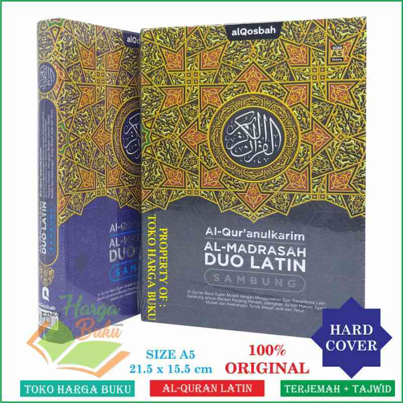Jual Al-Quran Al-Madrasah Duo Latin SAMBUNG A5 HC Al Qur'an ...