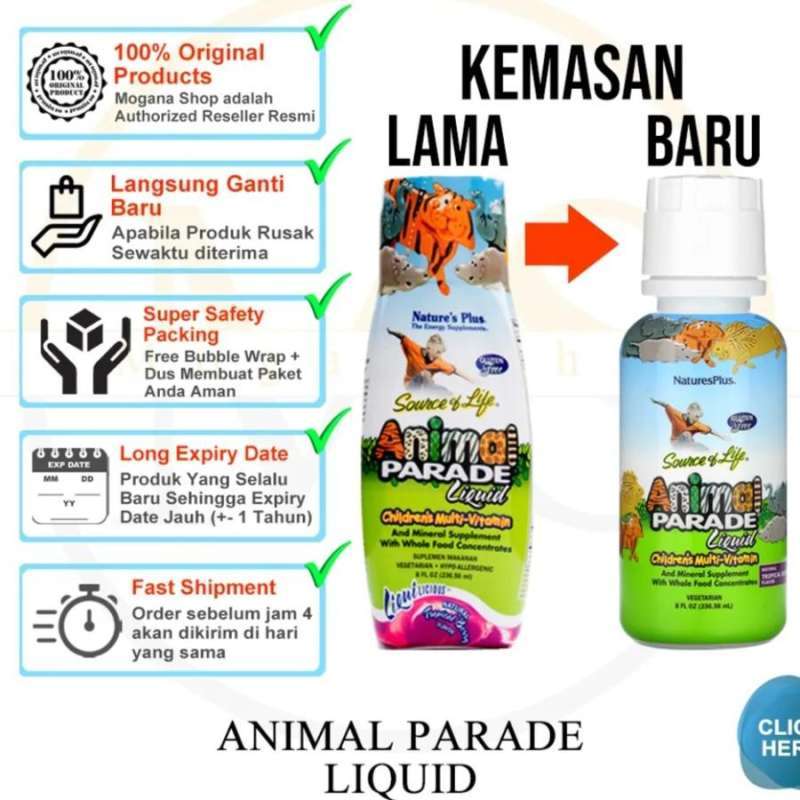 Jual Naturesplus Animal Parade Liquid / Multivitamin Anak Di Seller ...