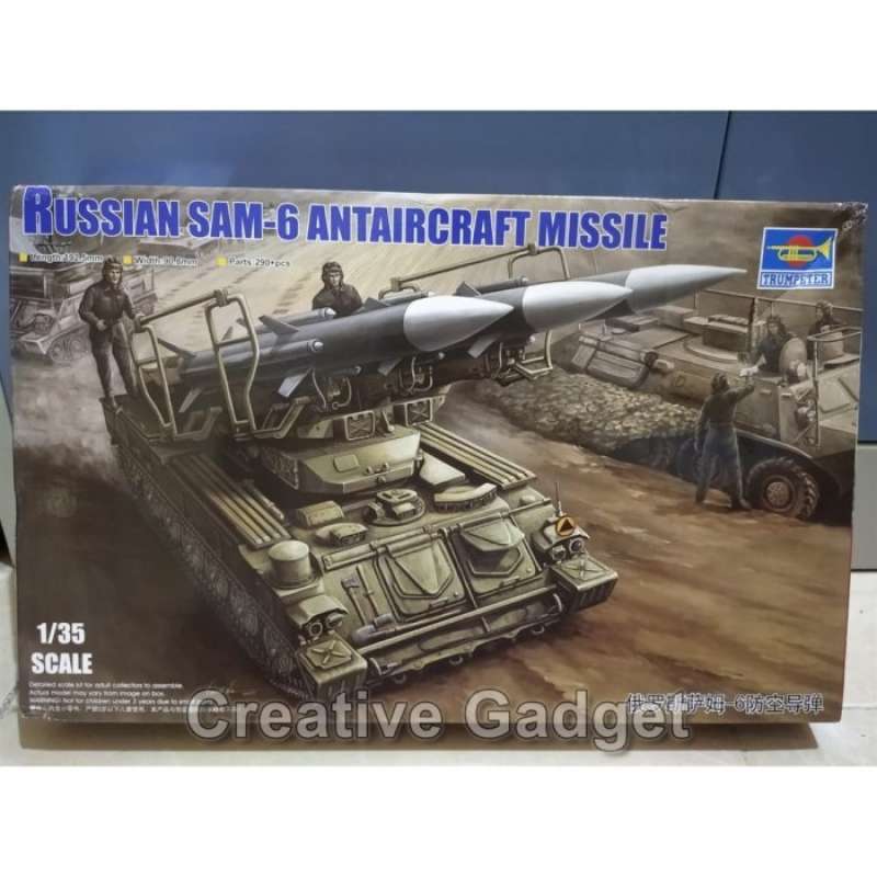 Promo Russian Sam-6 Anti-aircraft Missile - 2k12 Kub - Mokit Trumpeter ...