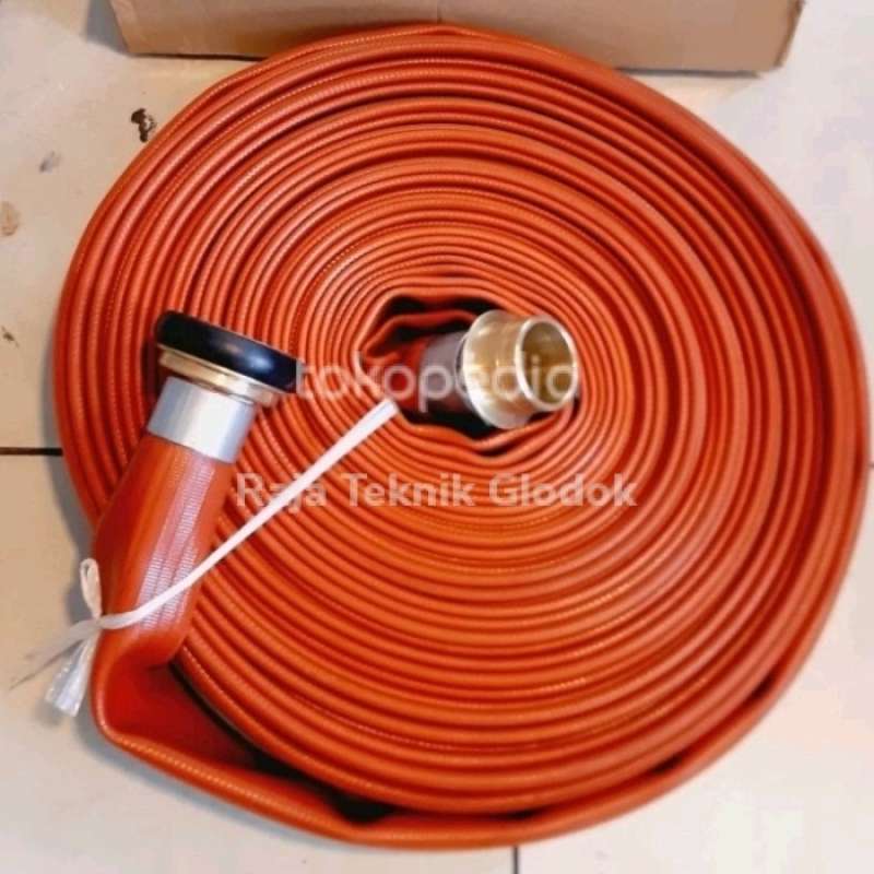 Promo Selang Fire Hose Rubber Pemadam Kebakaran + Coupling 2.1/2 X 30 ...
