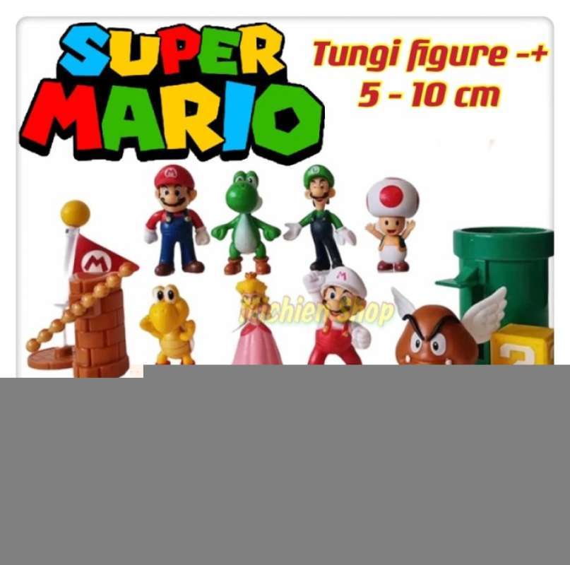 Jual Fg223 Super Mario Bros Action Figure Set 18 Pcs Pajangan Miniatur ...