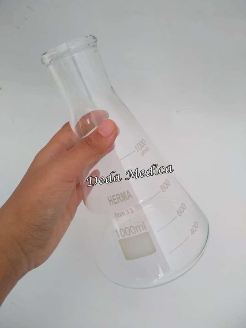 Promo Tabung Erlenmeyer 1000Cc Labu Erlenmeyer Alat Laboratorium Herma ...