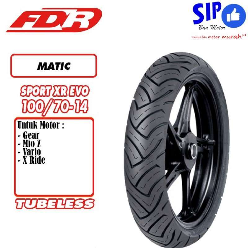 Jual Ban Matic Fdr Sport Xr Evo Ring 100 70 14 Untuk Gear Mio Z ...
