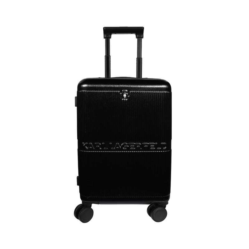 Promo Karl Lagerfeld K/Ikonik Hard Shell Trolley Case Black Diskon 30% ...