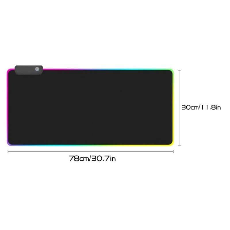 Promo Mouse Pad Gaming Xl Led Rgb Alas Keyboard Besar Lampu Berkualitas ...