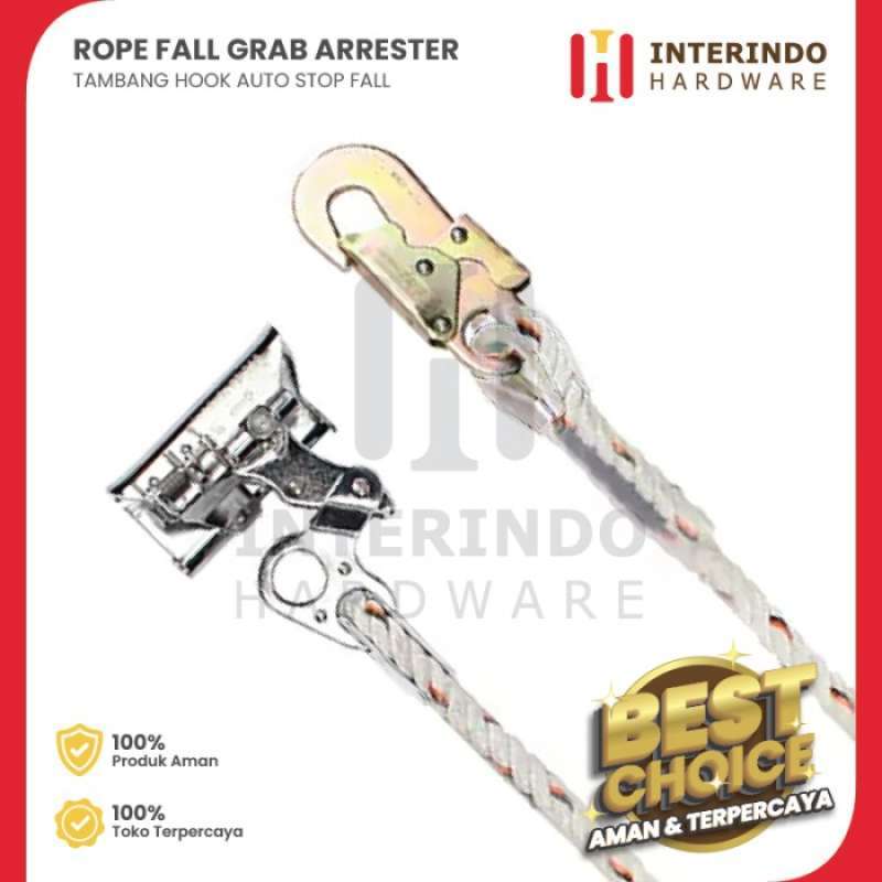 Promo Rope Grab Fall Arrester Auto Stop Tali Pengaman Jatuh Climbing V ...