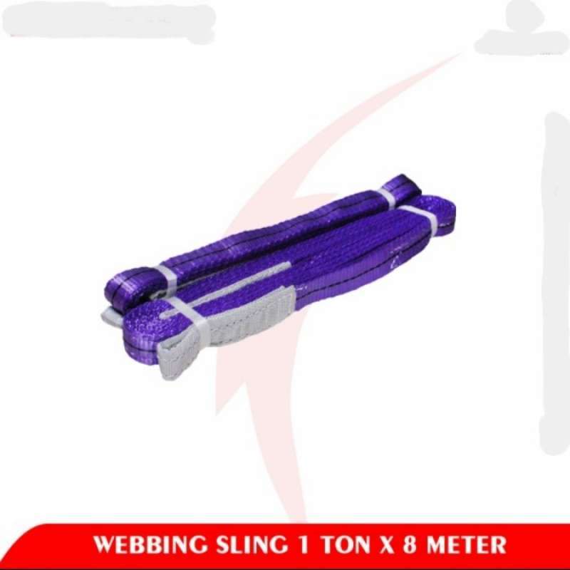 Promo Webbing Sling Belt 1 Ton X 8 Meter / Tali Sabuk 1t X 8m Diskon 23% Di Seller Indah Purnama ...