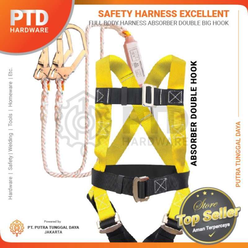 Promo Safety Harness Absorber Double Big Hook / Full Body Harness ...