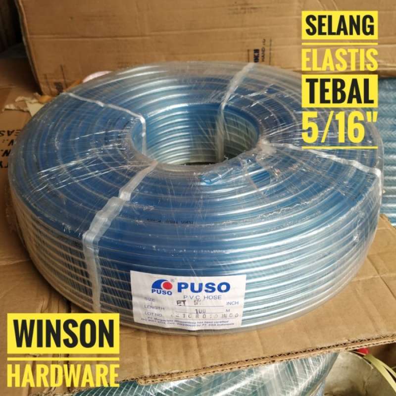 Jual Selang Elastis Tebal Puso 5/16 Roll 100m Bening Air Transparan Di Seller Kuniy Store ...