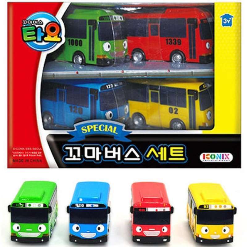 Jual Tayo The Little Bus Mini Toy Set - Tayo, Rogi, Gani, & Rani Isi 4 ...