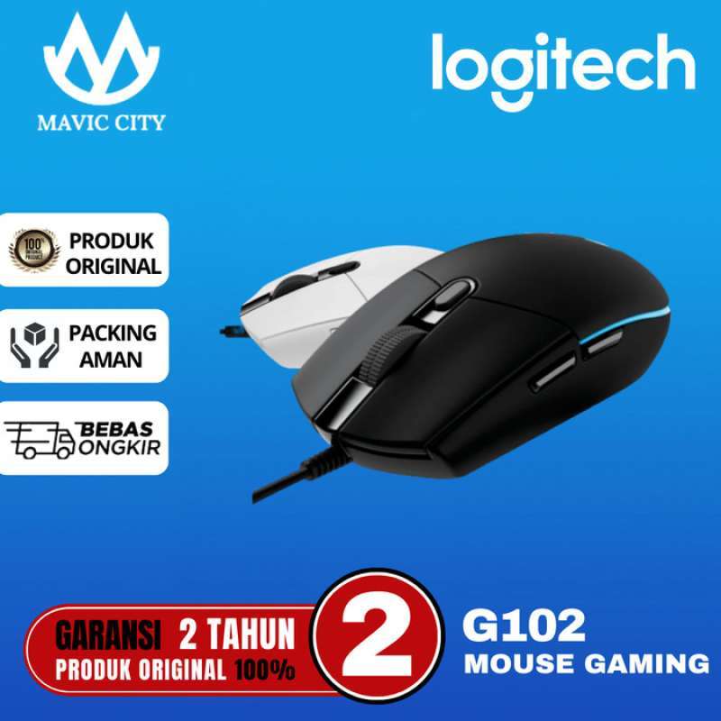 Promo Logitech G102 Prodigy Gaming Mouse - Original Garansi Resmi Diskon 23% Di Seller Xixistore ...