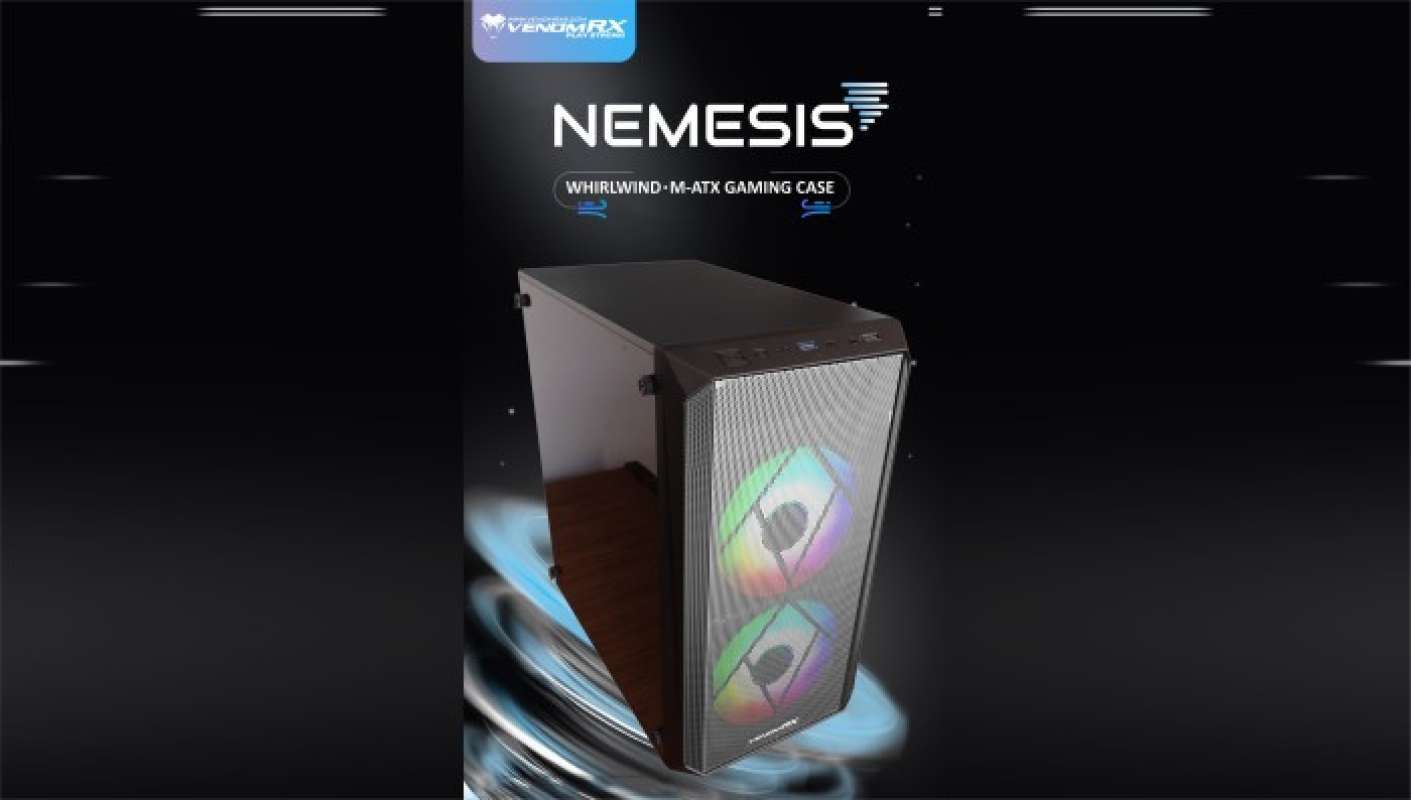 Promo Venom Rx Nemesis Mesh Front Micro M.Atx Mid Tower Case 2X 120Mm ...