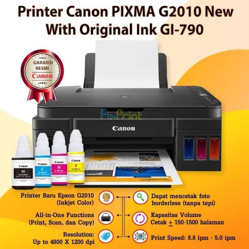 Promo Printer Canon Pixma G2010 G 2010 Print Scan All In One Diskon 23% Di Seller Carima Store ...